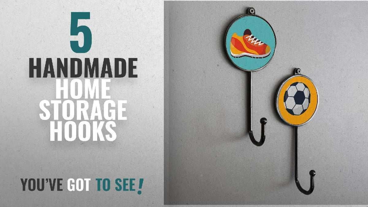 Top 10 Handmade Home Storage Hooks [2018]: Modern Colourful Decorative ...